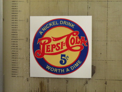 Vintage Pepsi soda pop sticker decal sign 3" diameter | eBay