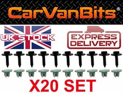 FOR FORD FOCUS 98-07 UNDERTRAY UNDER ENGINE COVER CLIP KIT FIXING CLIPS ...