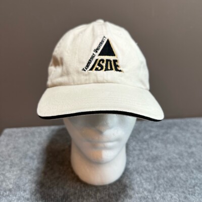 ISDE University Hat Cap Adult Off White Adjustable Strap Logo Cap ...