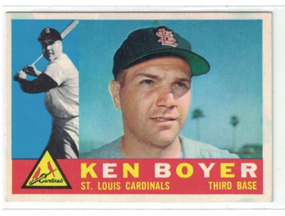 1960 Topps #485, Ken Boyer, St. Louis Cardinals, EXMT+ | eBay
