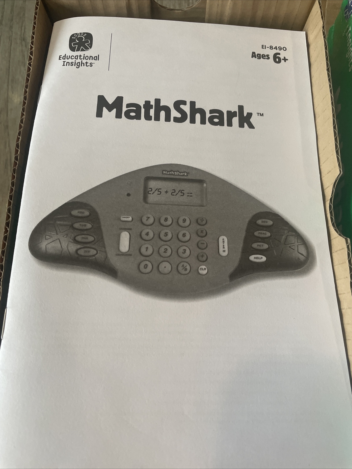 Math Shark Mathshark Educational Insights Handheld Electronic Learning ...