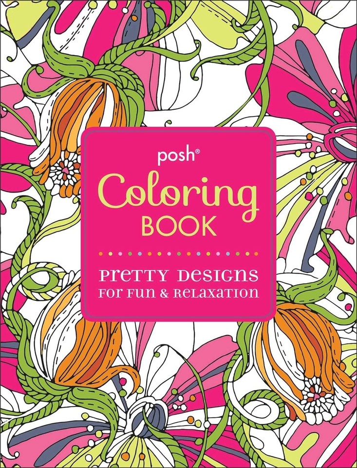 3 Pack Coloring Books Posh Pretty Designs and Christmas Patterns to ...