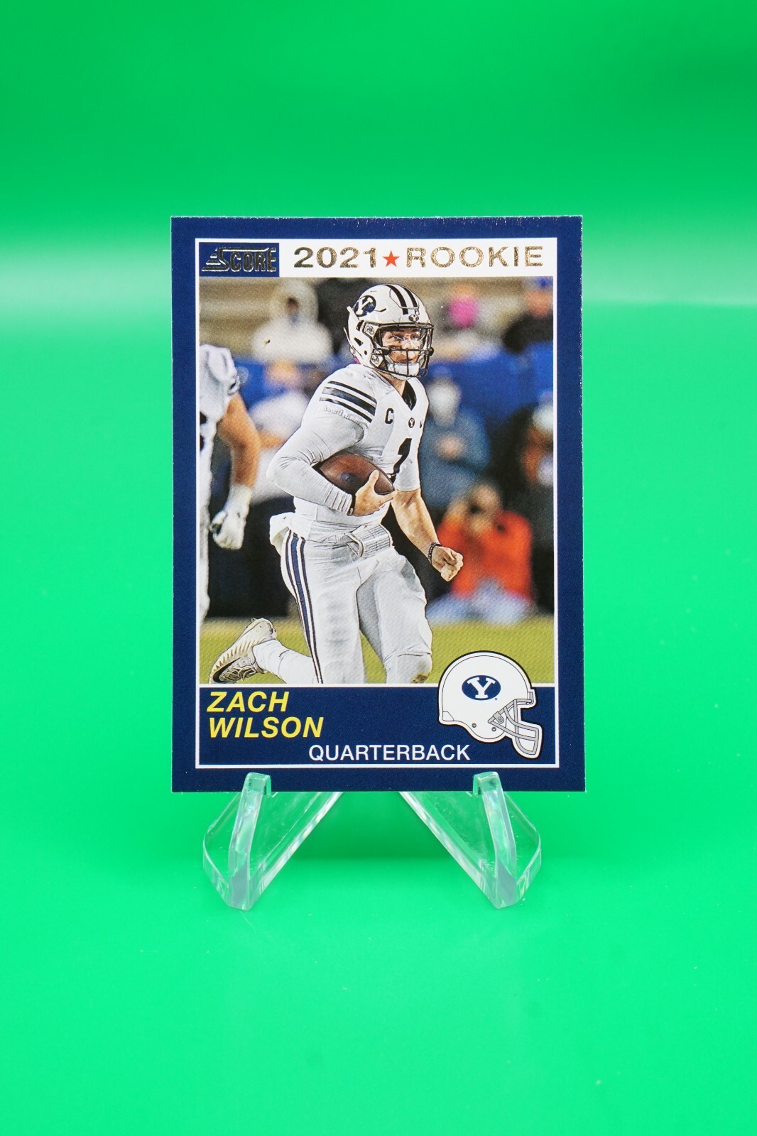 2021 Chronicles Draft Picks Score Retro #61 Zach Wilson BYU Cougars GS1 ...