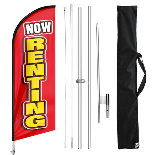 FSFLAG Now Renting 11FT Feather Flag with Pole and Stake Advertising ...