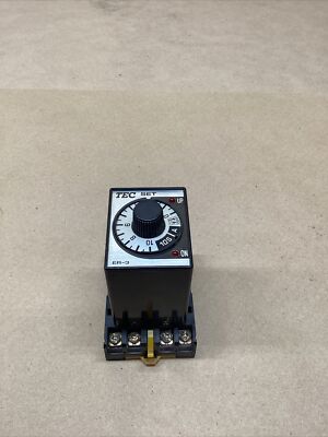 TEC SET ER-3 MULTI-RANGE TIME DELAY RELAY with BASE ER-31B #708F111 | eBay