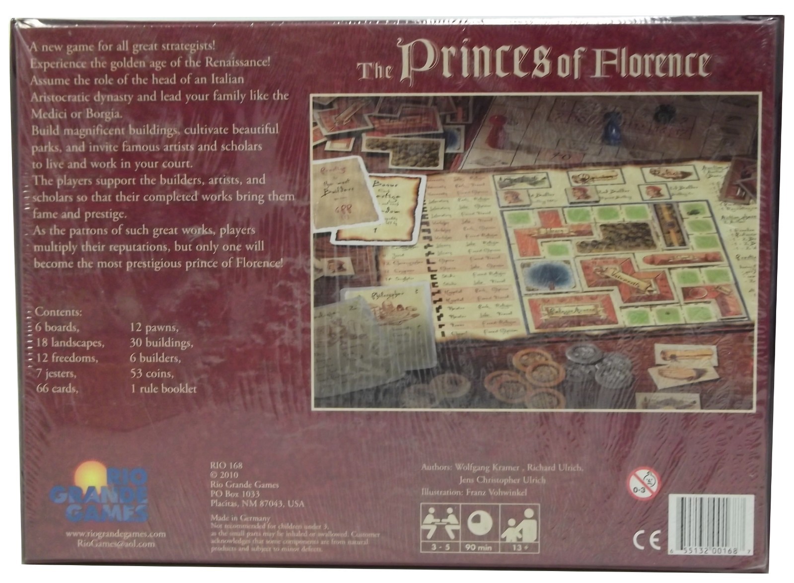 The Princes of Florence Board Game - 2010 - Rio 168 | eBay UK