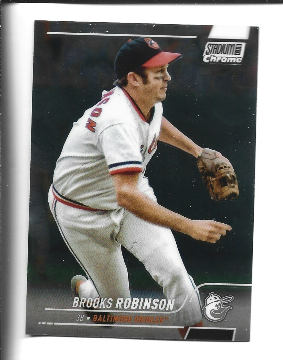 2022 Topps Stadium Club Chrome #156 Brooks Robinson card, Baltimore ...