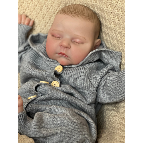 19inch Soft Vinyl Reborn Baby Doll with 3D Skin Painting Newborn Dolls ...