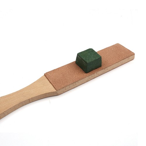 Dual Sided Leather Blade Strop Razor Sharpener&Polishing Compounds Set ...