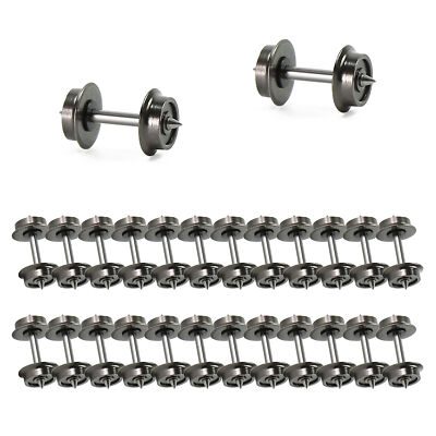 24pcs Evemodel N Scale Metal DC Wheel Sets for Fleischmann Trains ...