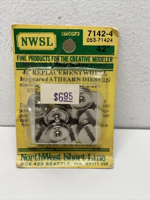 NWSL Northwest Short Line #71424 HO Athearn 42" Half Shaft Wheel Sets N ...