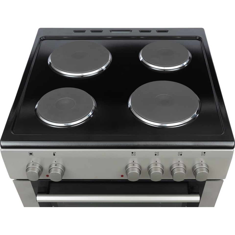 Electra SE60S/2 60cm Free Standing Electric Cooker with Solid Plate Hob ...