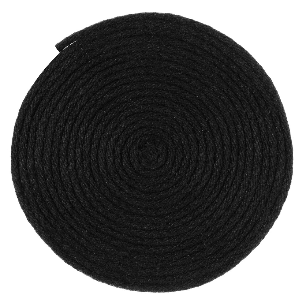 Solid Braid Poly Cotton Rope – 1/2 inch Size - Black and White Colors ...