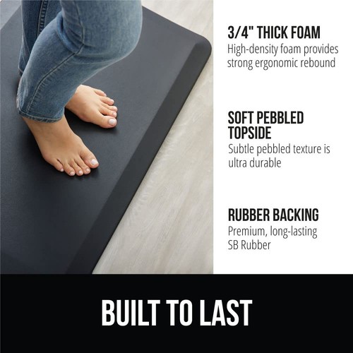 GORILLA GRIP Cushioned Anti Fatigue Mats for Kitchen Floor, 48x20 ...