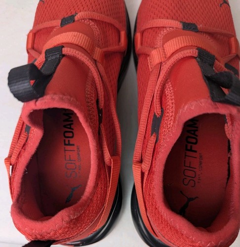 Boy’s Size 7 Puma Softrite Rift Running Sneakers Bold Red Speckled Sole ...