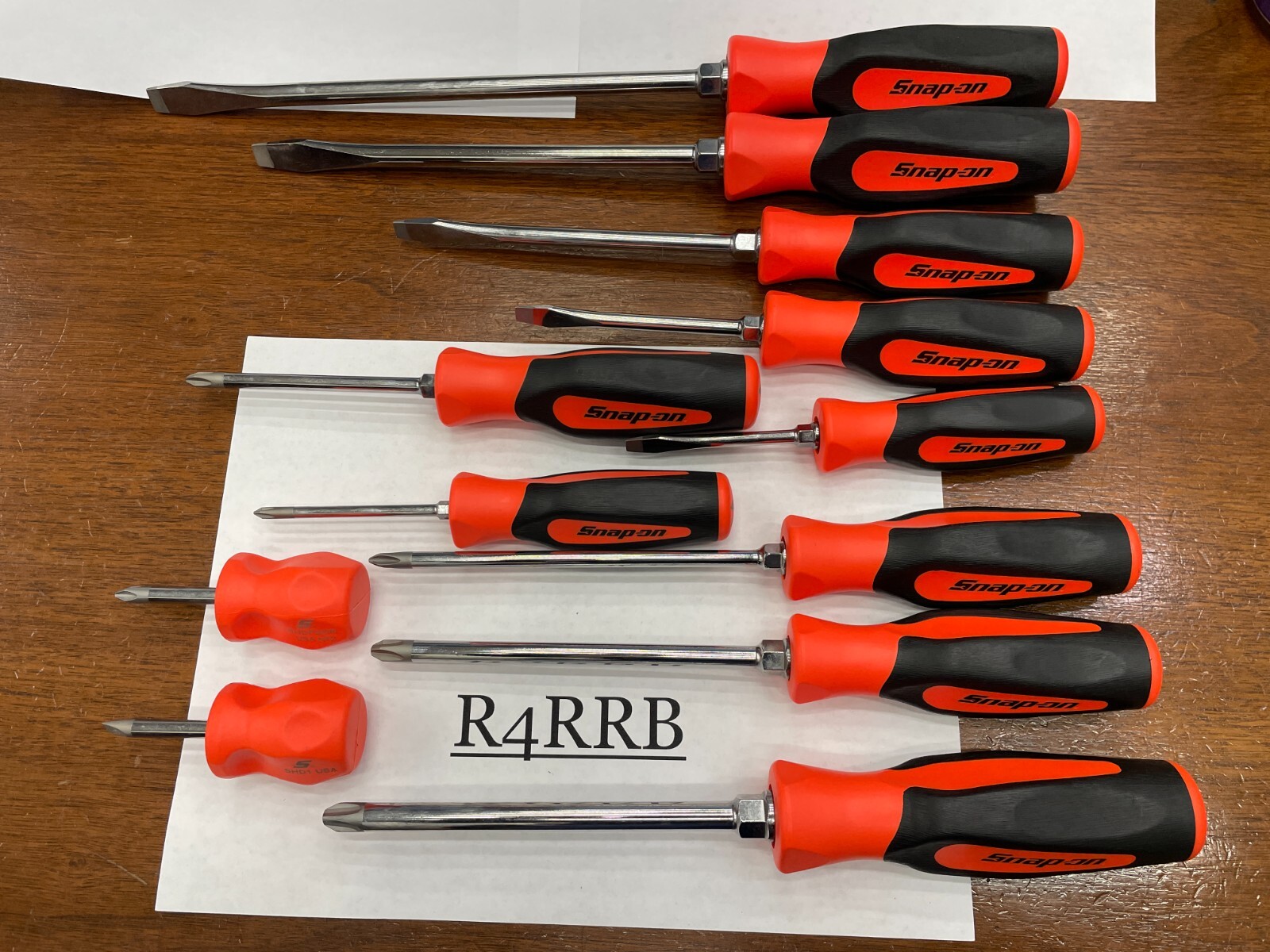 Snap-on Tools US NEW 12PC ORANGE Soft Grip Combination Screwdriver Set ...