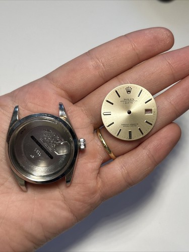 ROLEX 1500 Stainless Steel Case + Crown +crystal + Dial Onyx Only 100% ...