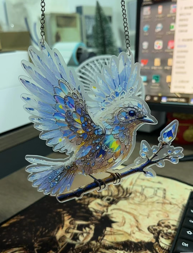Solymall Spirit Bluebird ,2D flat Bluebird Acrylic Art Ornament | eBay UK