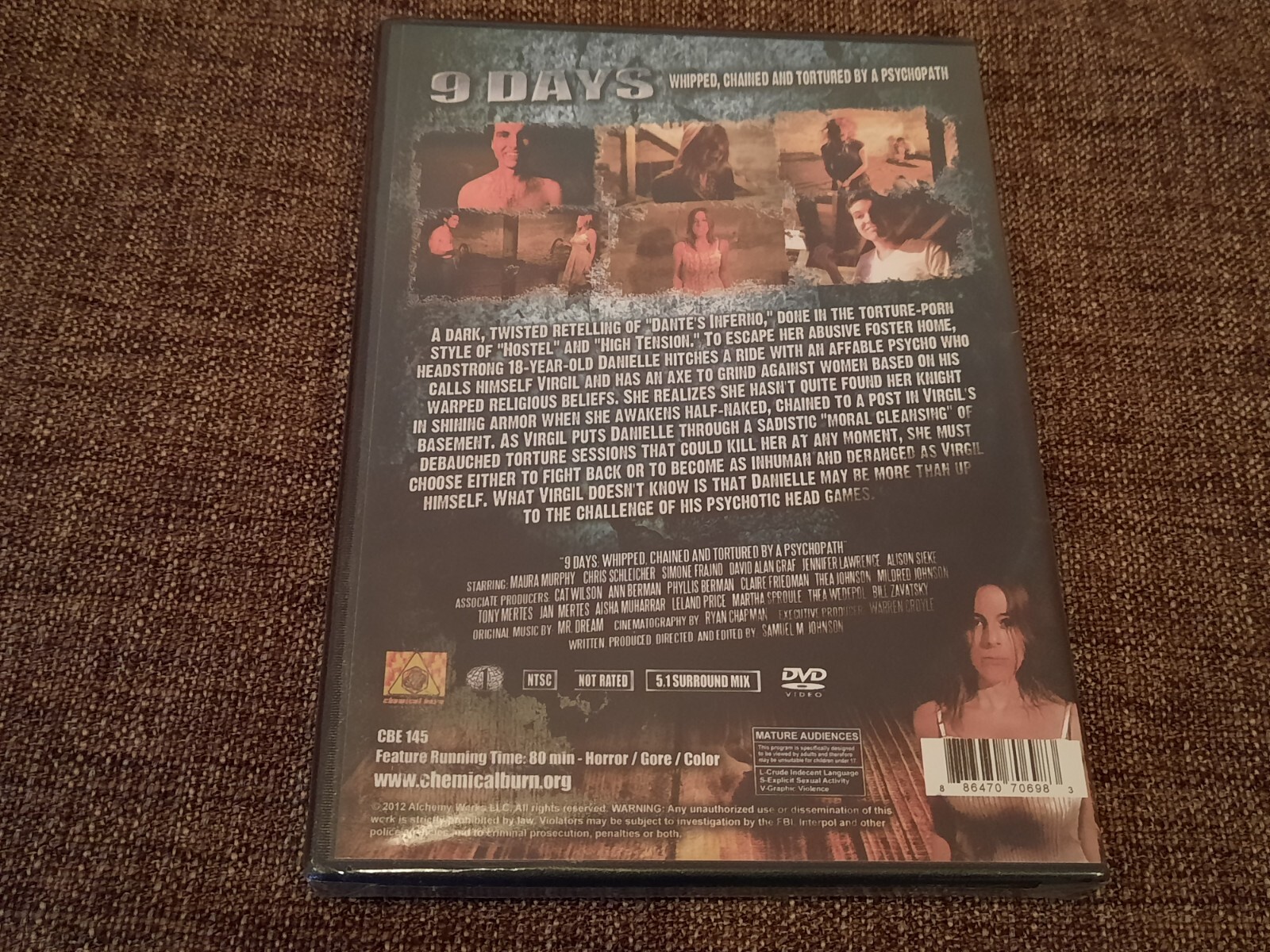 9 DAYS 2011 DVD USA Samuel M. Johnson Maura Murphy Whipped, Chained and ...