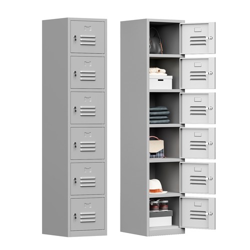 Metal Lockers Storage Cabinet 71''File Storage Locker For Office School ...