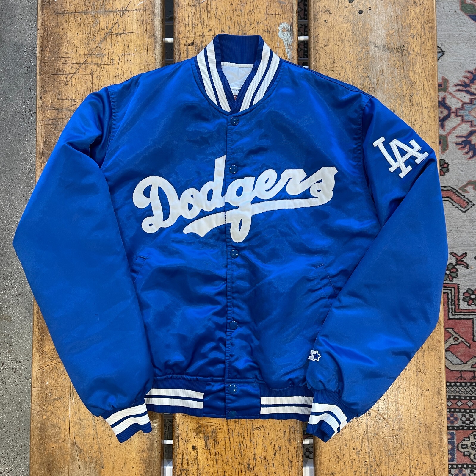 Vintage Los Angeles Dodgers Starter Satin Jacket Blue… - Gem
