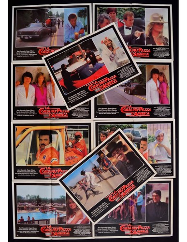 Fotobusta La Course Plus' Fou D'Amérique Reynods Roger Moore Fawcett ...