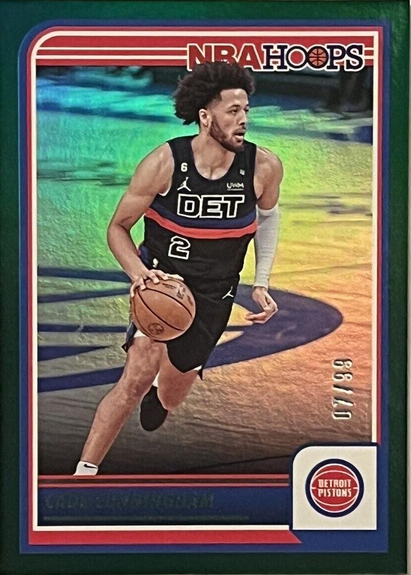 2023-24 Panini NBA Hoops - Cade Cunningham #188 Green /99 for sale ...