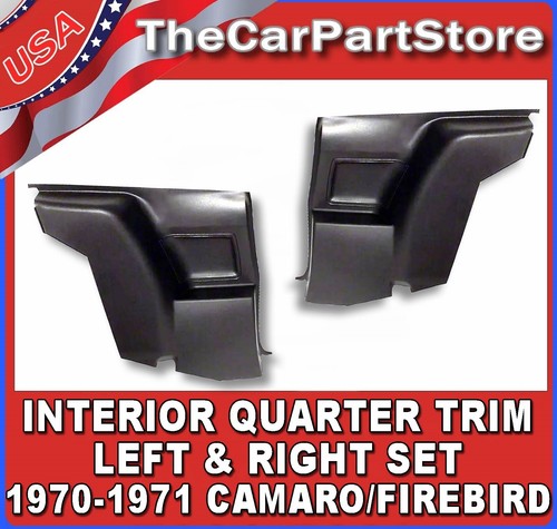 Rear Interior Lower Side Quarter Panel Armrest Trim PAIR 1970-71 Camaro ...