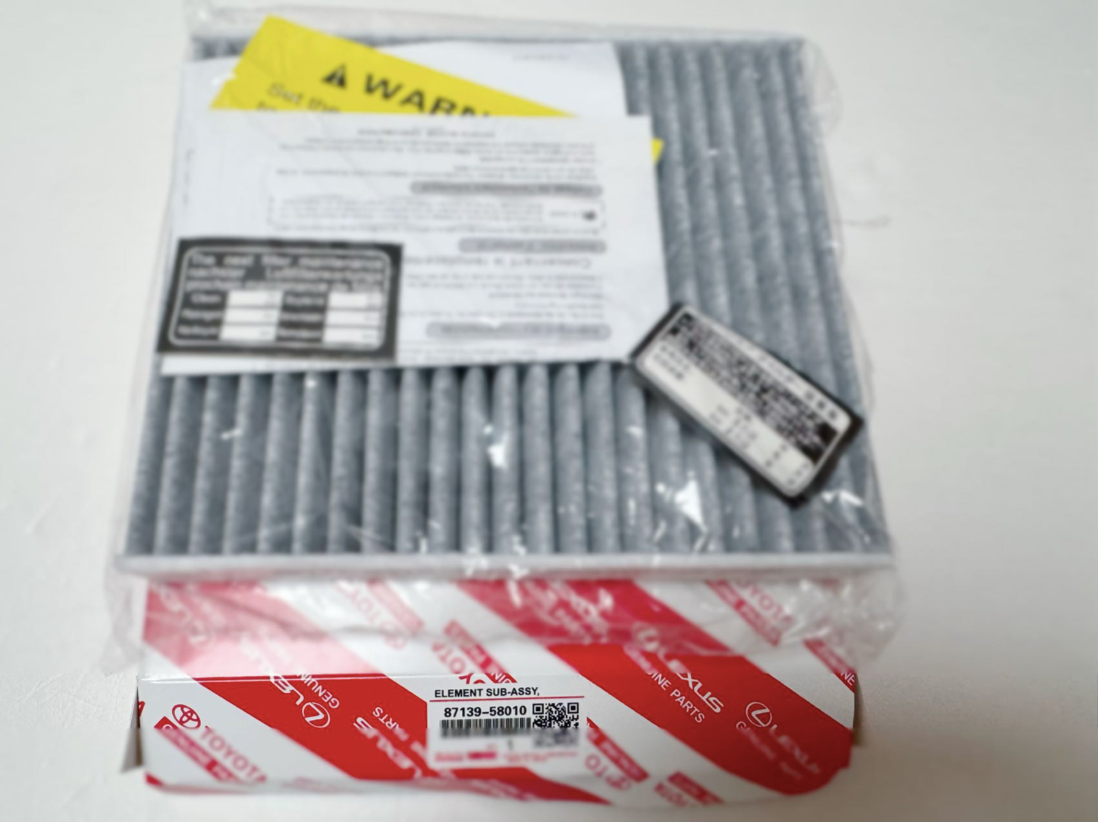 87139-58010 Toyota Filter Clean Air 8713958010 Genuine OEM Part for ...