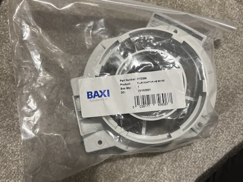 Baxi Combi 105HE & Instant 80HE 105HE Boiler Flue Adaptor 5112369 for ...