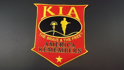 IRON-ON PATCH "KIA AMERICA REMEMBERS" BRAND NEW CLOSEOUT QUALITY MADE ...