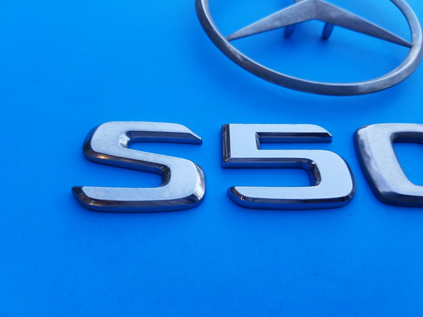 00 01 02 03 04 05 06 MERCEDES S500 REAR EMBLEM LOGO BADGE SYMBOL SET ...