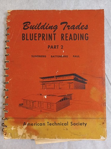 1972 BUILDING TRADES BLUEPRINT READING Part 2 Paperback Book by ELMER W ...