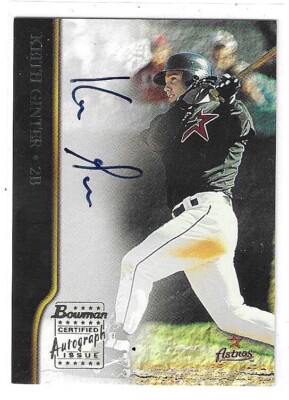 2002 BOWMAN BASEBALL KEITH GINTER AUTO #BA-KG HOUSTON ASTROS | eBay