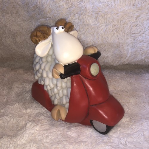 Vintage P. Chiari Sheep On Red No16 Motorbike Moped Money Box Piggy ...