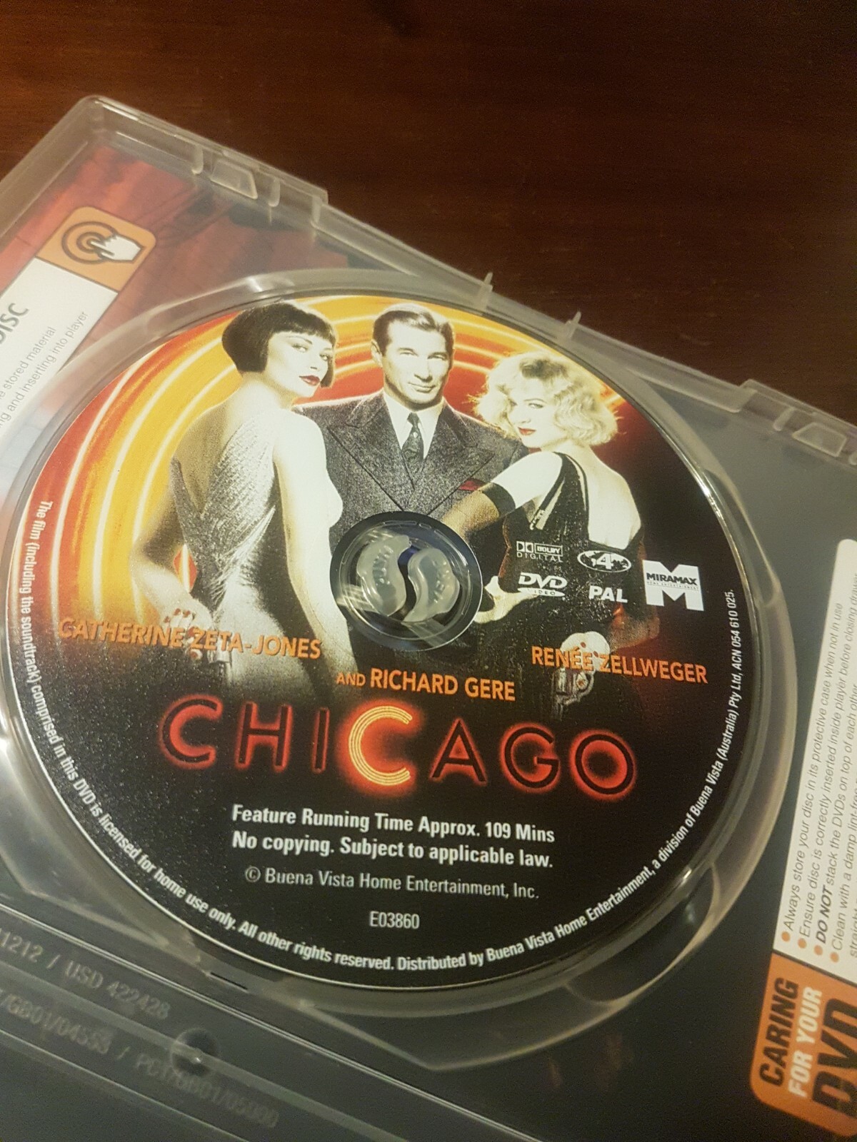 Chicago (DVD, 2003) Renée Zellweger, Catherine Zeta Jones 9398520386034 ...