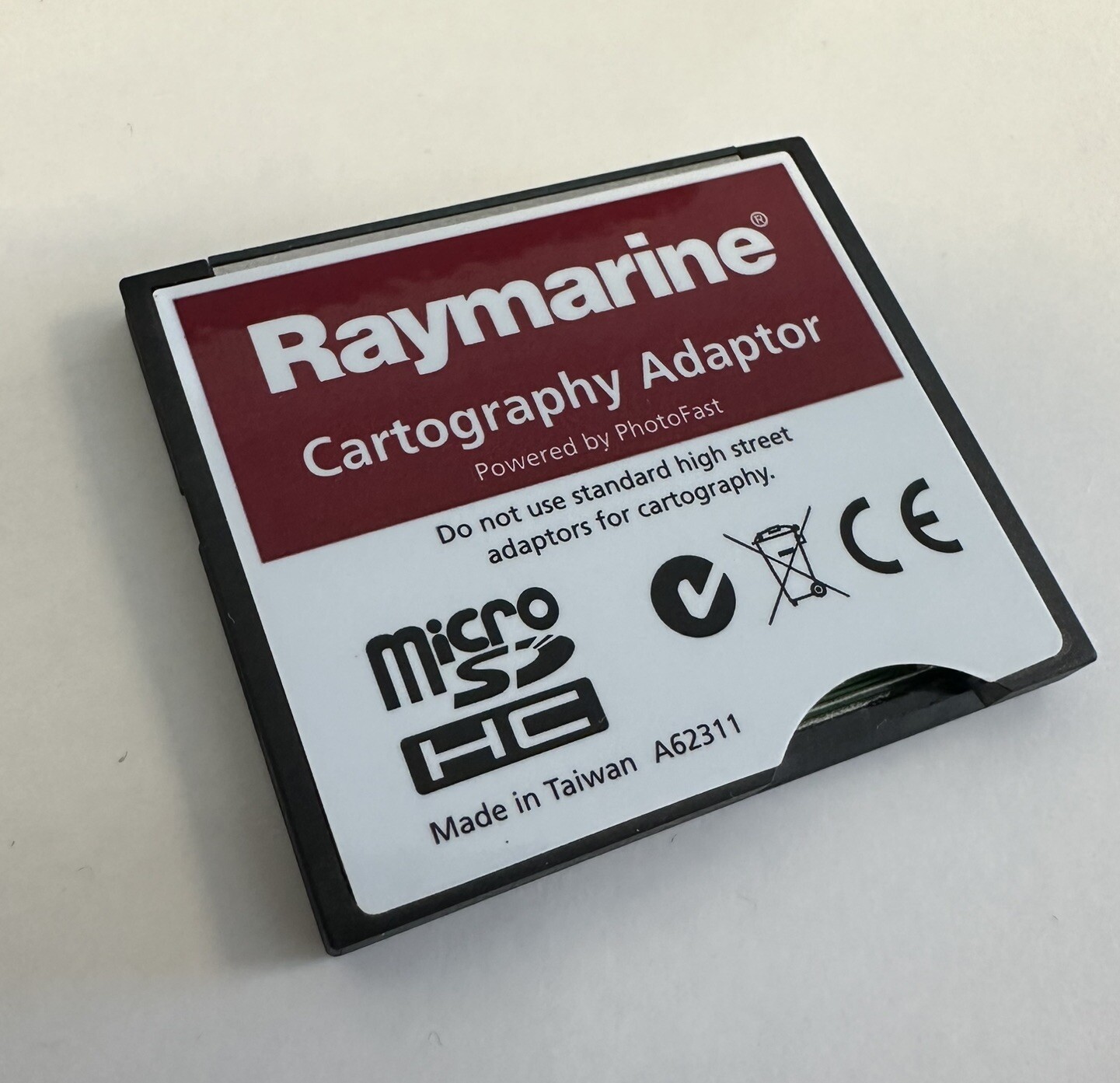 Raymarine Compact Flash to MicroSD Cartography Chart Adapter A62311 for ...
