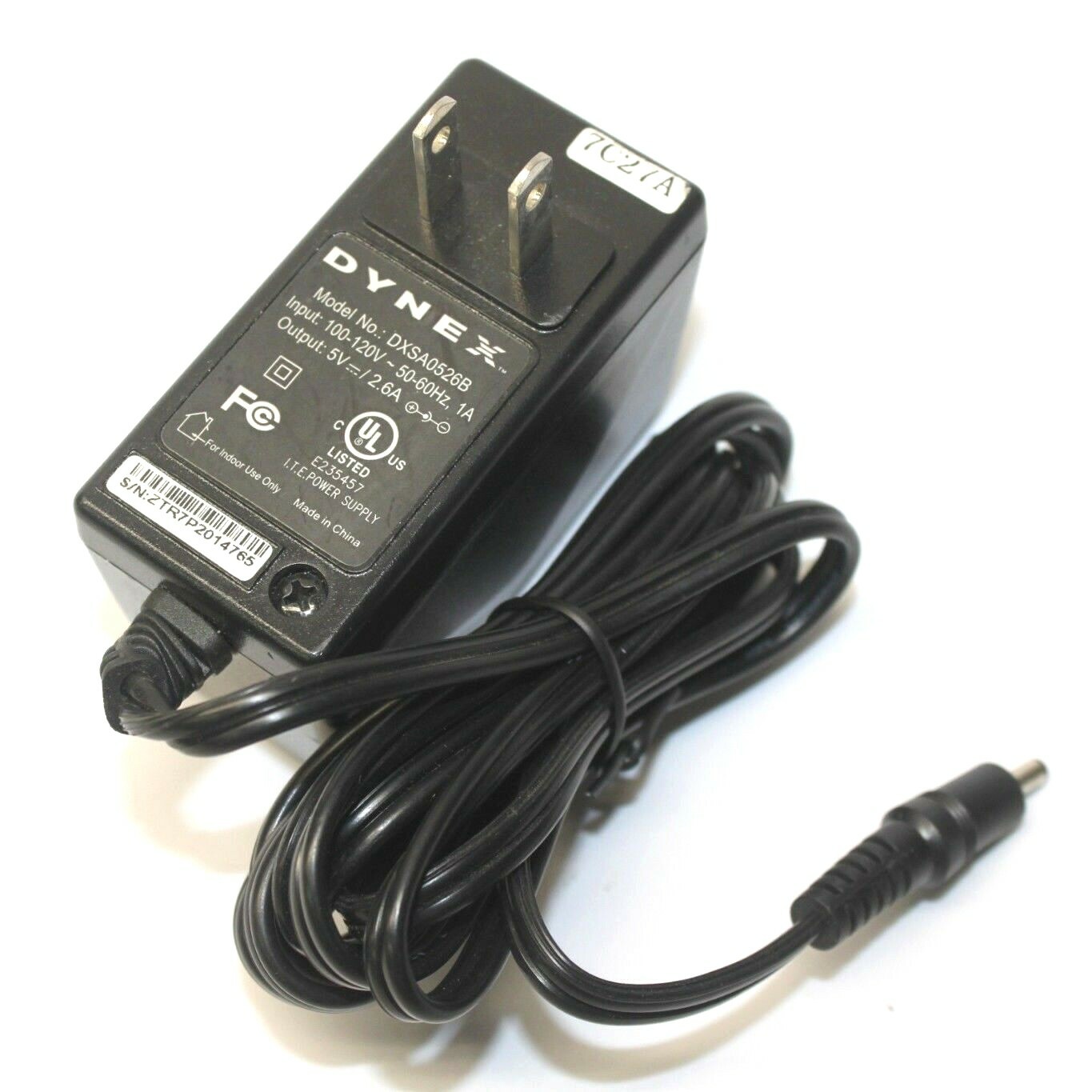 Dynex DXSA0526B AC/DC Power Supply Adapter Wall Charger Output 5 Volts ...