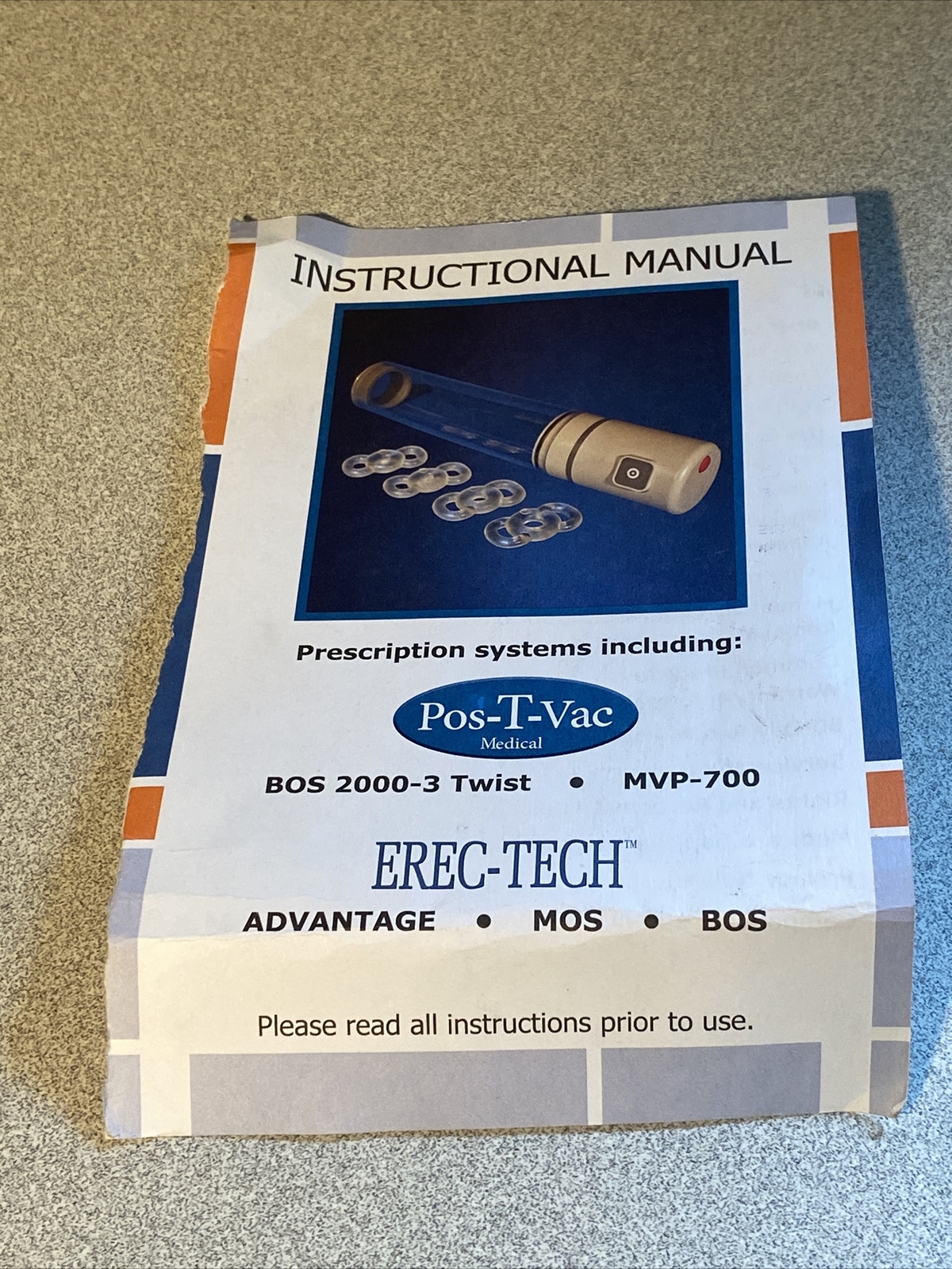 Erec-Tech (Pos-T-Vac) Mach 1 Tension System - Replacement Tension Ring ...