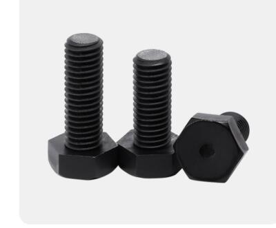 Nylon Plastic Hex Bolt Head Fully Threaded Set Screws Bolts Black M8 ...