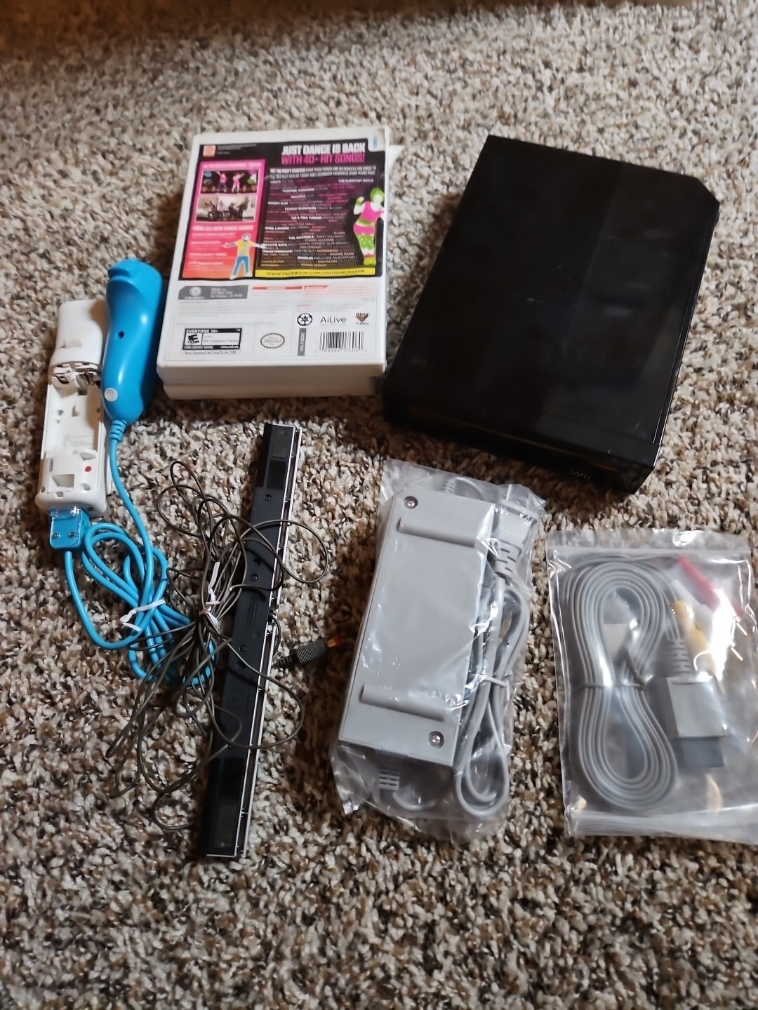 Nintendo RVL-101 Wii Console - Black Bundle used tested and works ...