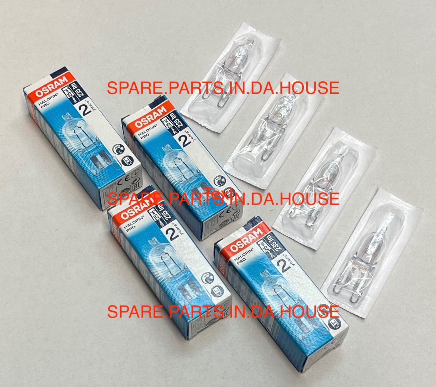 4 x Westinghouse 914 Stove Oven Halogen Lamp Light Bulb Globe WFE914SA ...