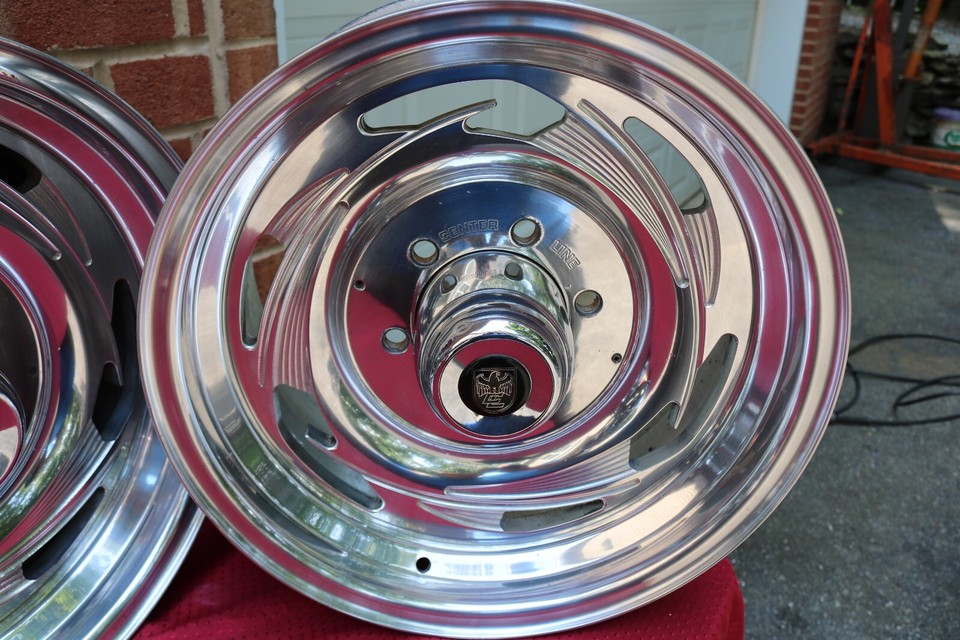 VINTAGE CENTERLINE COBRA FORGED BILLET 16X8 POLISHED WHEELS 6x5.5 6x139 ...