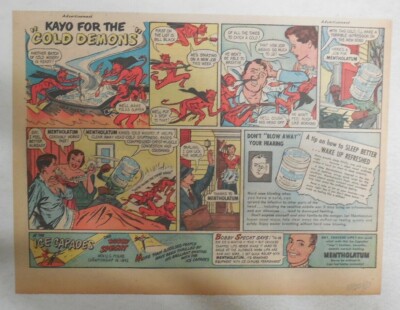 Mentholatum Cold Medicine Ad: Cold Demons ! from 1950's Size: 7.5 x 10 ...