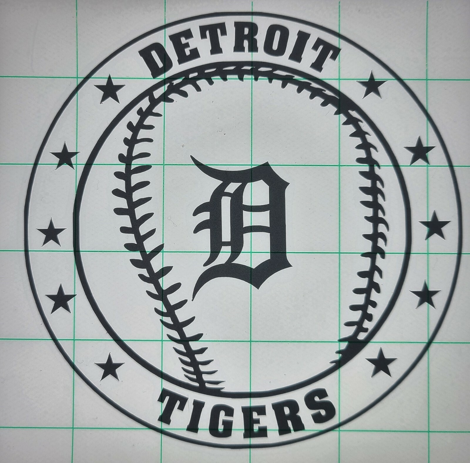 Detroit Baseball Die-Cut Vinyl Indoor Outdoor Car Truck Window Decal-24 ...