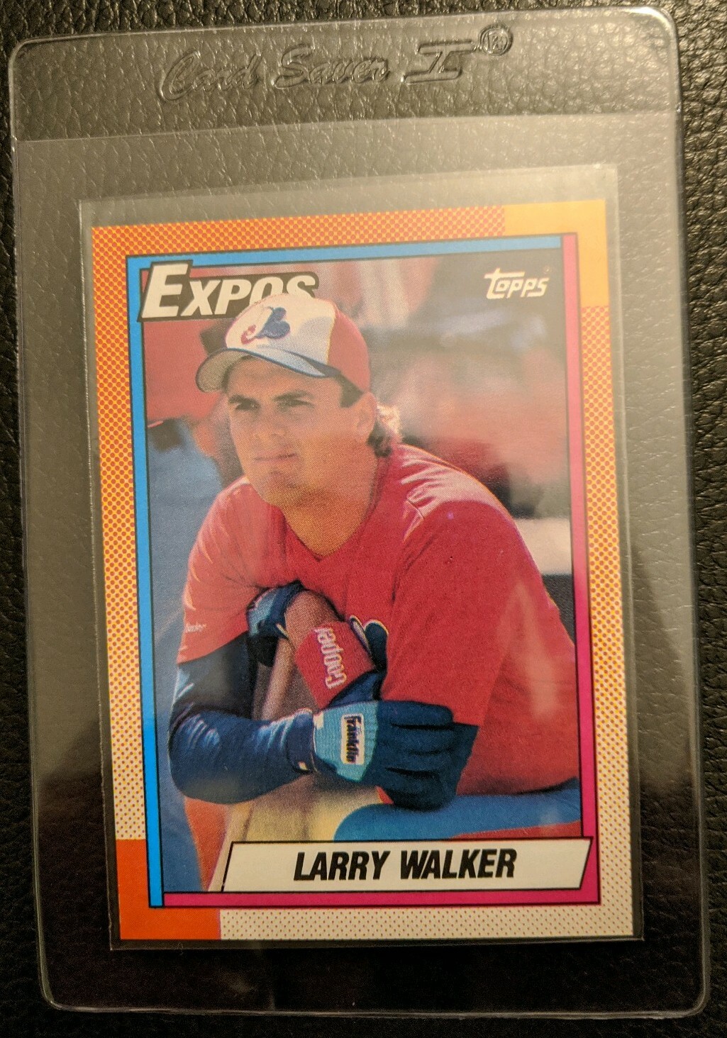 1990 TOPPS #757 LARRY WALKER ROOKIE CARD RC MONTREAL EXPOS GEM MINT ...