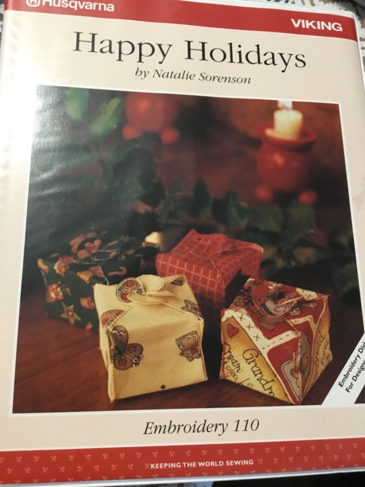 Husqvarna Viking Set #110 HAPPY HOLIDAYS by Natalie Sorenson Designer 1 ...