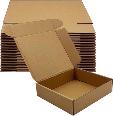 Shipping Boxes 8x5x2 inch 50 Pack,Brown Corrugated Boxes Mailer ...