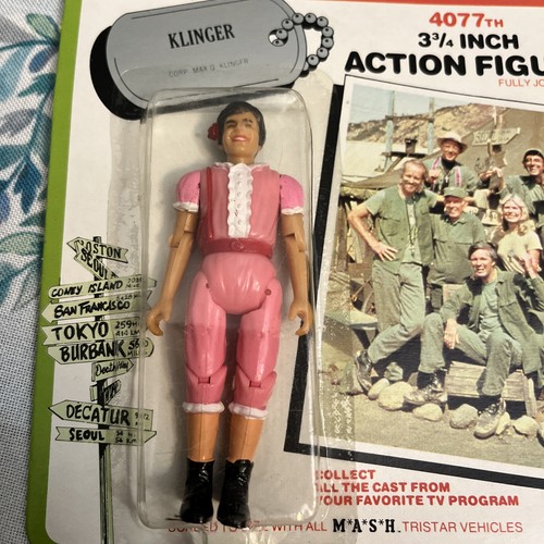 Vintage MASH Klinger Pink Outfit 1982 Action Figure 3 3/4 Inch 4077th ...