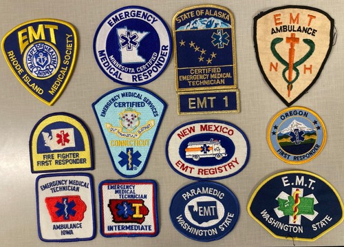 State EMS Patch Lot EMT EMS Paramedic Rescue Fire Ambulance | eBay